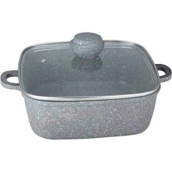 Кастрюля Bekker BK-3810 6,1л квадратная SILVER MARBLE
