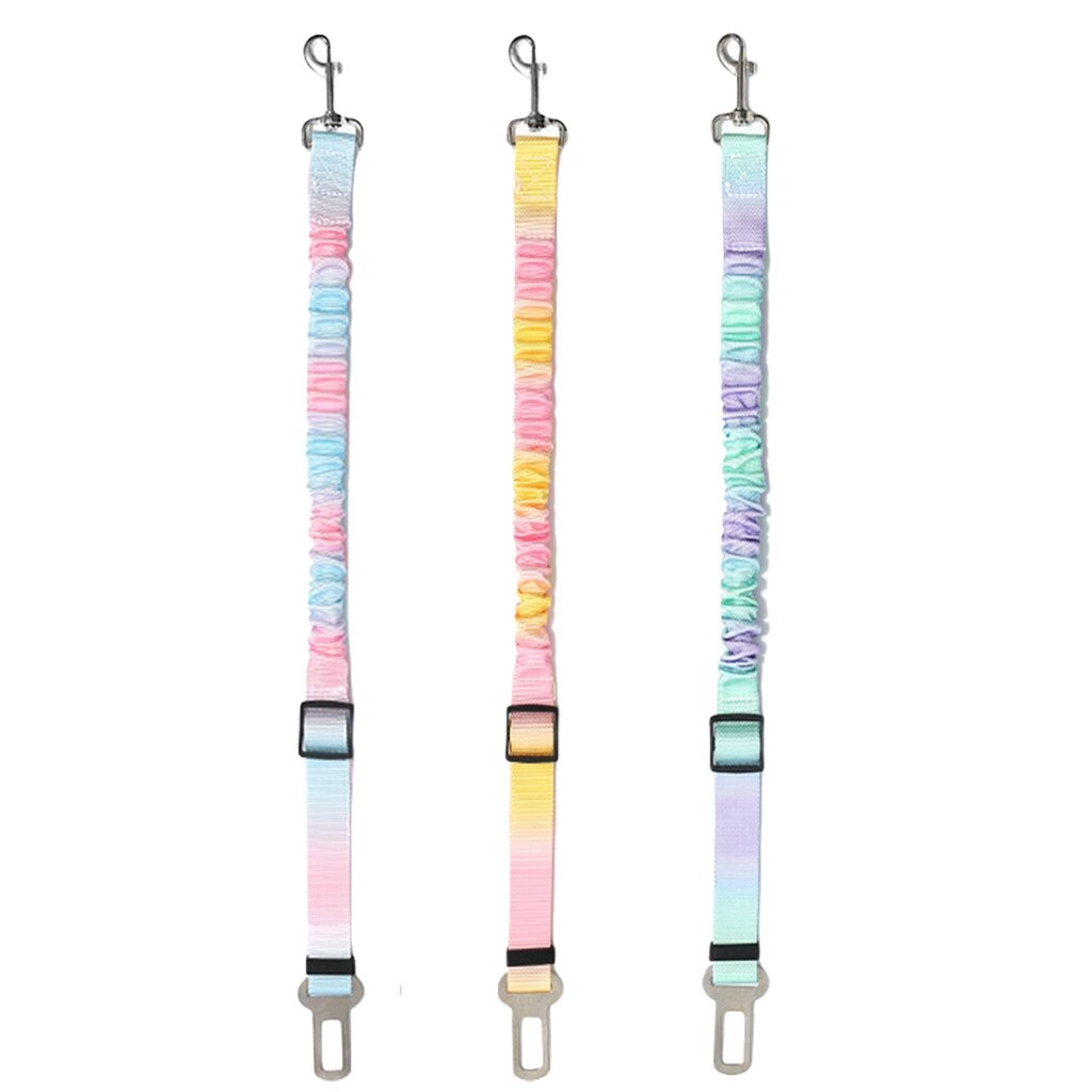 3 упаковки, новые однотонные шлейки для собак, поводки для домашних животных, ремни безопасности для автомобильных сидений на заднем сиденье