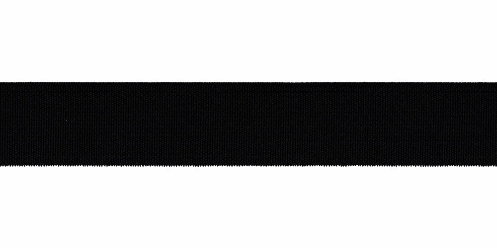 Эластичная Беларусь 25 мм 1 мм башмачная 9с768 Ч фасовка 1 м тканая черный