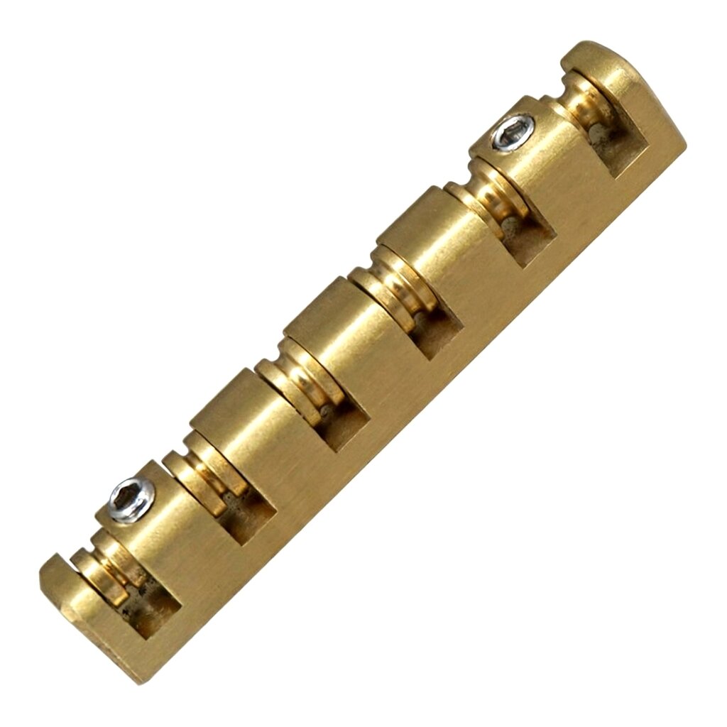 Запасной латунный порожек для электрогитары с регулировкой высоты струн, включает ключ и пластину