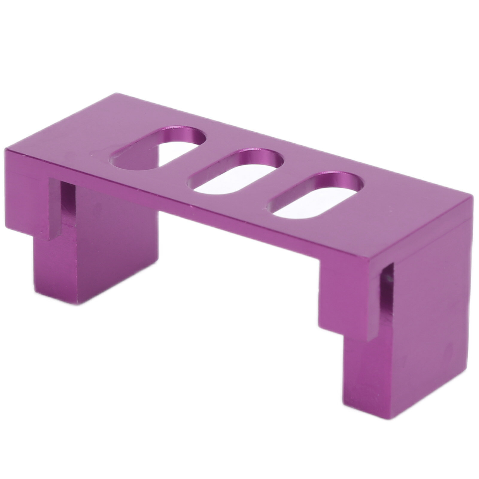 Металлическое крепление рулевого сервопривода, фиксированное основание из алюминиевого сплава, крепление для радиоуправляемой модели WLToys 104001 масштаба 1/10, фиолетовый цвет.