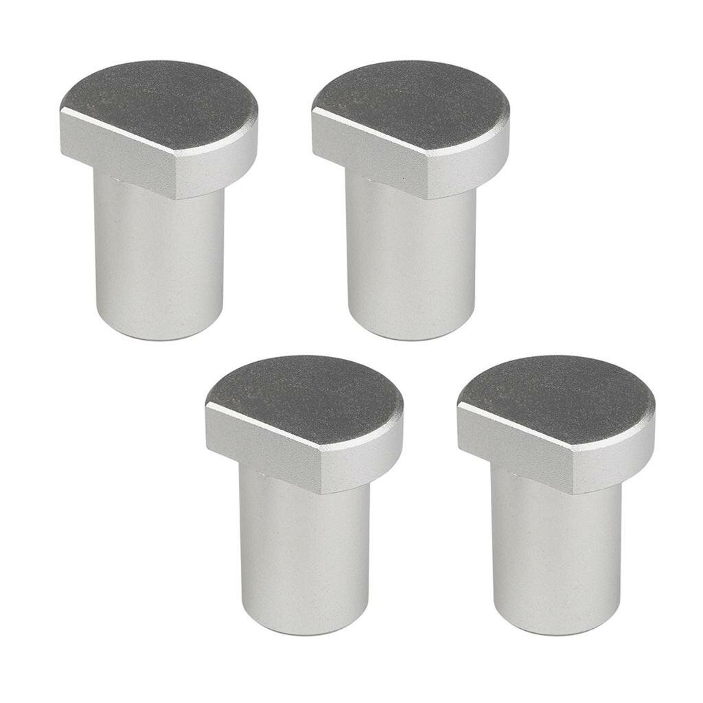 Алюминиевые упоры для деревообработки, 4 шт, Серебро - 20MM