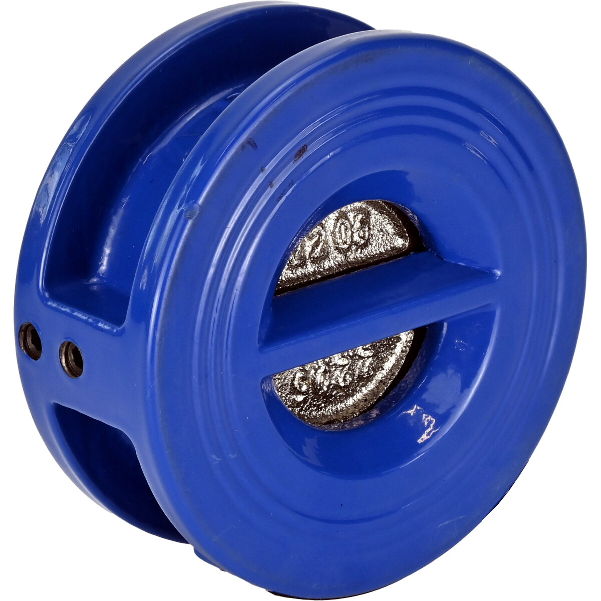 Клапан обратный лепестковый двухстворчатый DN.ru 2S-GG25-GG25-EPDM-Fb Ду40 Ру16 межфланцевый, корпус - чугун GG25, диск - чугун GG25, уплотнение — EPDM