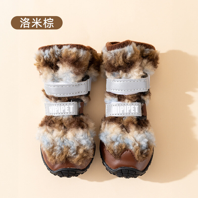 Осенние и зимние хлопковые обувь для собак, теплые, с утепленным верхом, высокие, для крупных собак, золотистых ретриверов и лабрадоров