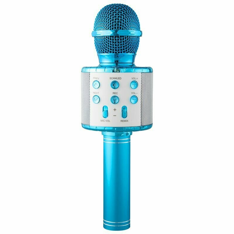 SG Горячая продажа WS858L Подсветка микрофона Аудио Интегрированный конденсаторный микрофон для мобильных телефонов, детского караоке, беспроводной Bluetooth, кросс-бордер