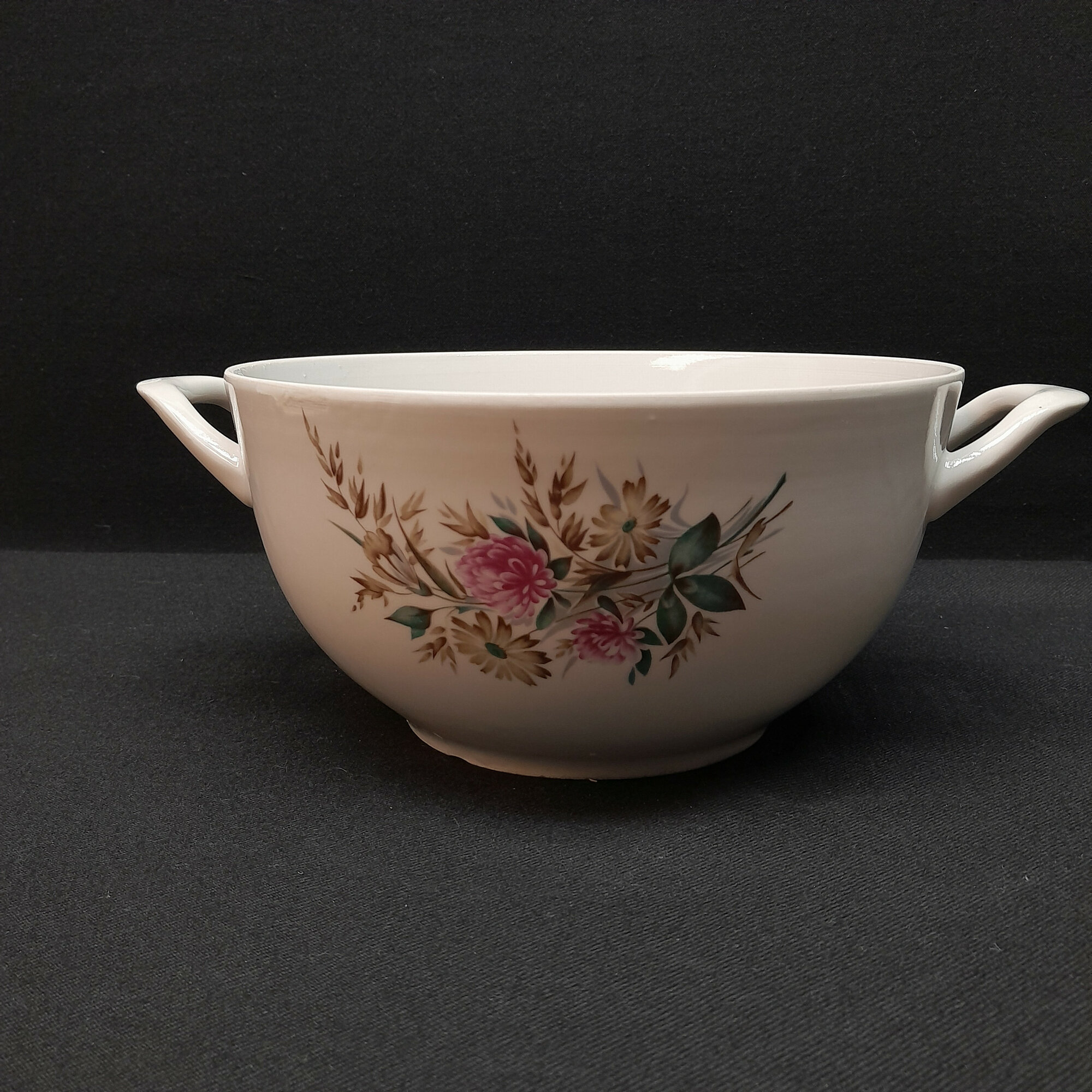 Супница без крышки Пролетарий, фарфор деколь 3 л. Винтаж, СССР.