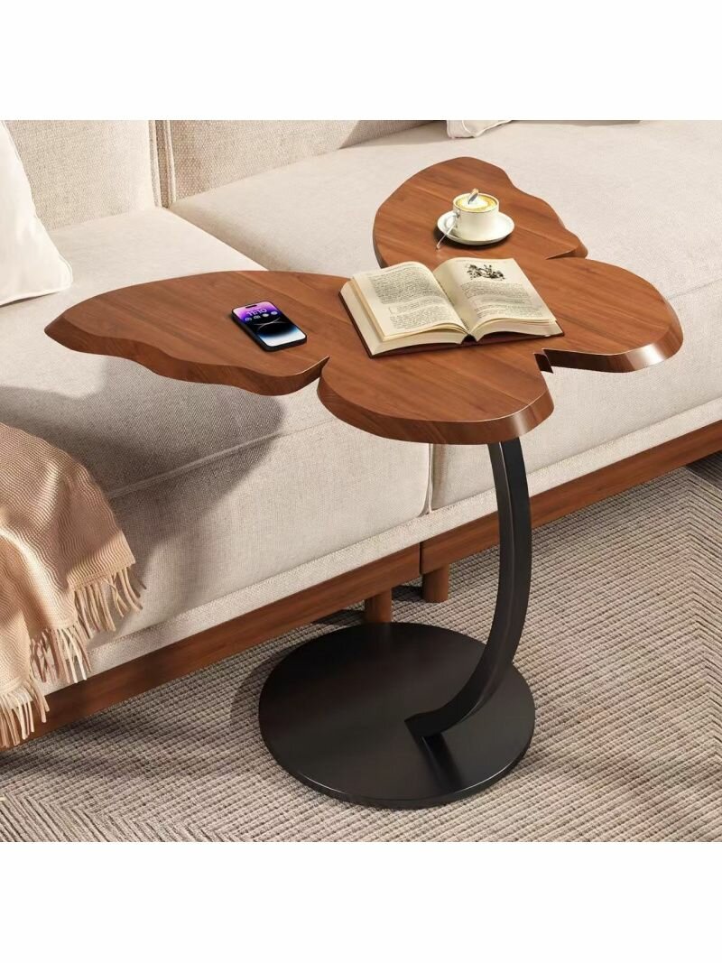 Минималистичный чайный столик для гостиной в форме бабочки