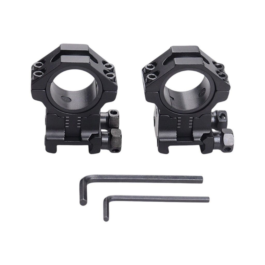 Кольца для крепления Прицела для тяжелых Винтовок диаметром 25,4/30 мм, Тактическое Крепление Фонарика, Черные Кольца для Охотничьего Прицела, Простота установки