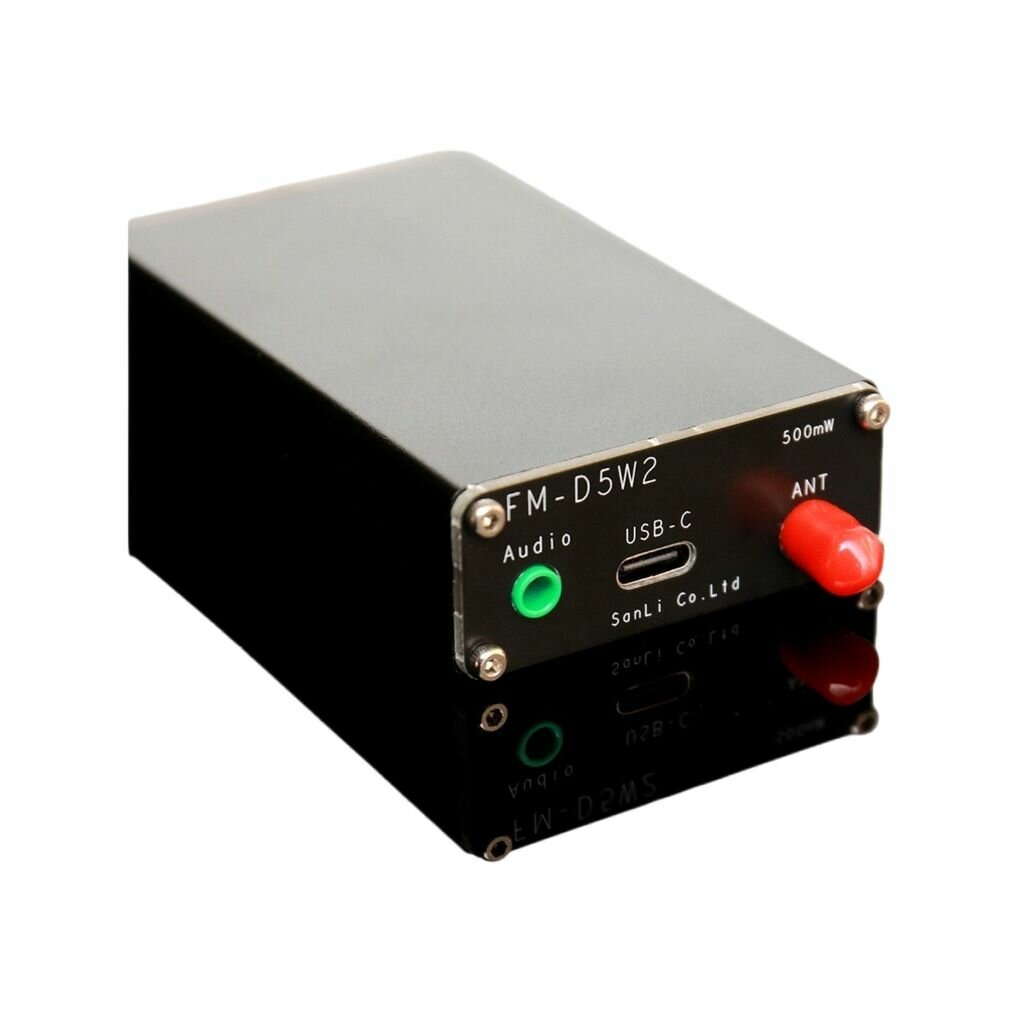2-километровый FM-передатчик с цифровым дисплеем, передатчик мощностью 0,5 Вт