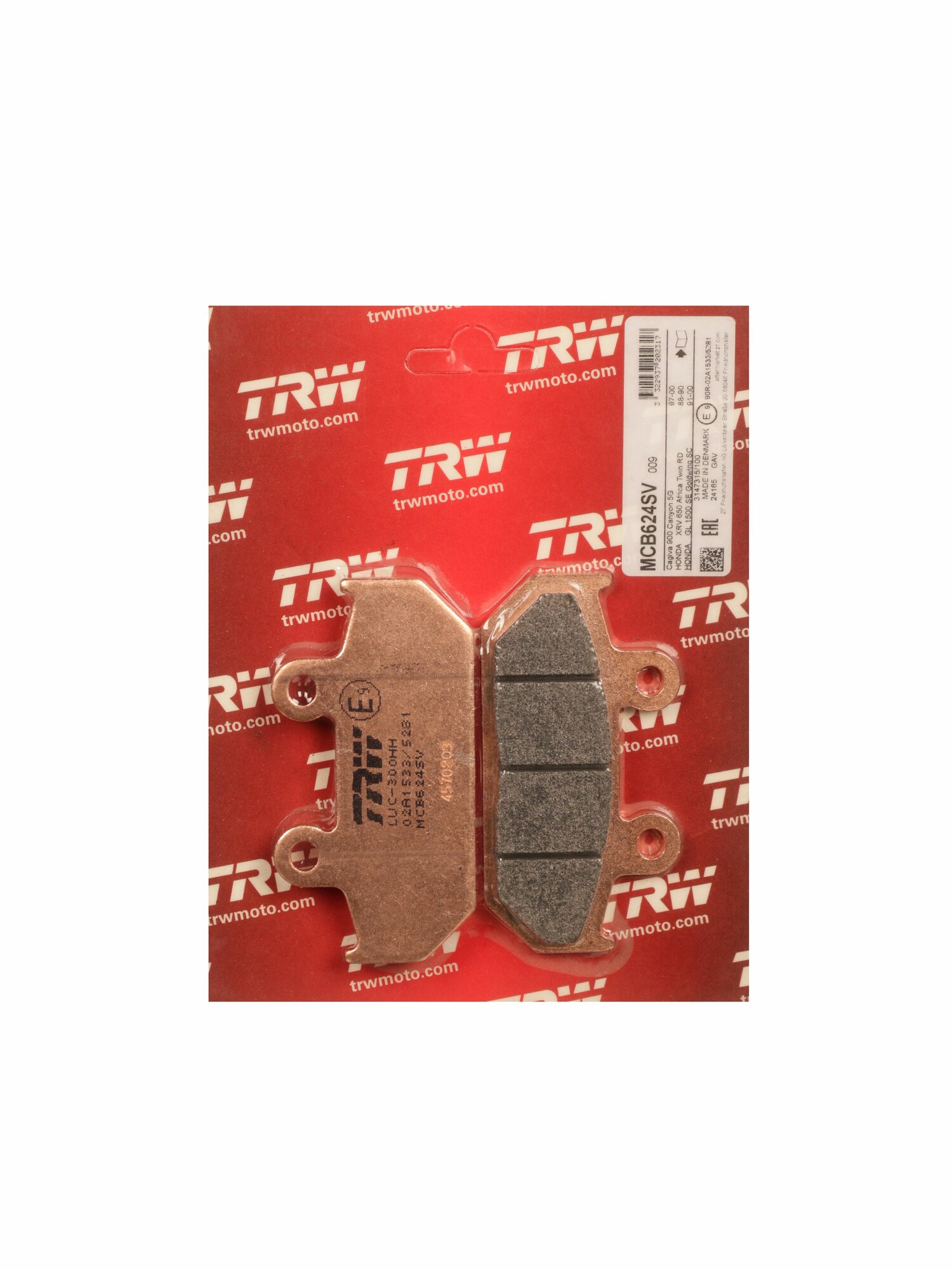 Колодки тормозные дисковые для мото передние TRW (MCB624SV)