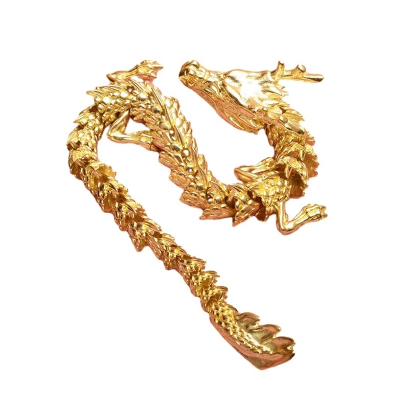 Подвижный сустав золотой дракон металлическое украшение дракона мебель для дома
