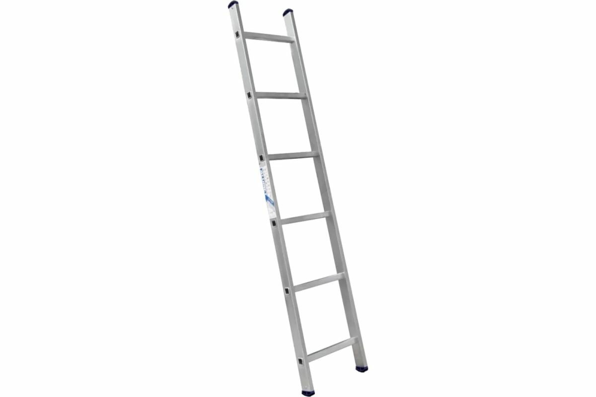 Алюминиевая лестница Алюмет приставная односекционная 1х6 ступеней. Серия Н1 5106 H1 5106