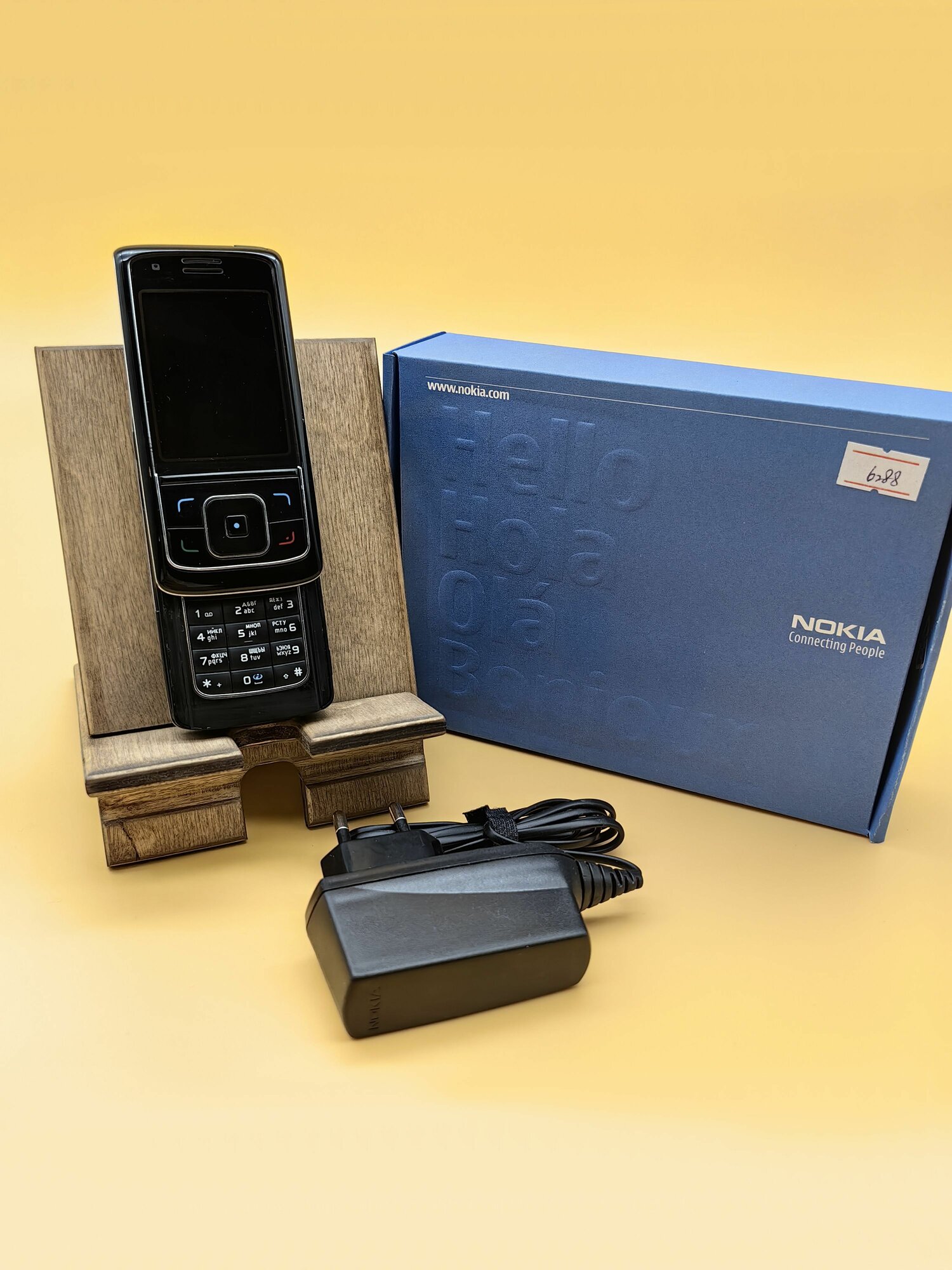 Мобильный кнопочный телефон слайдер Nokia 6288, Черный