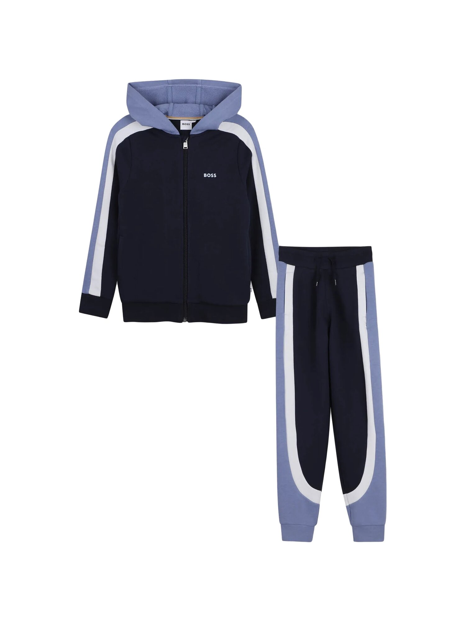Комбинезон Stripe-detail hooded tracksuit set (set of two)
