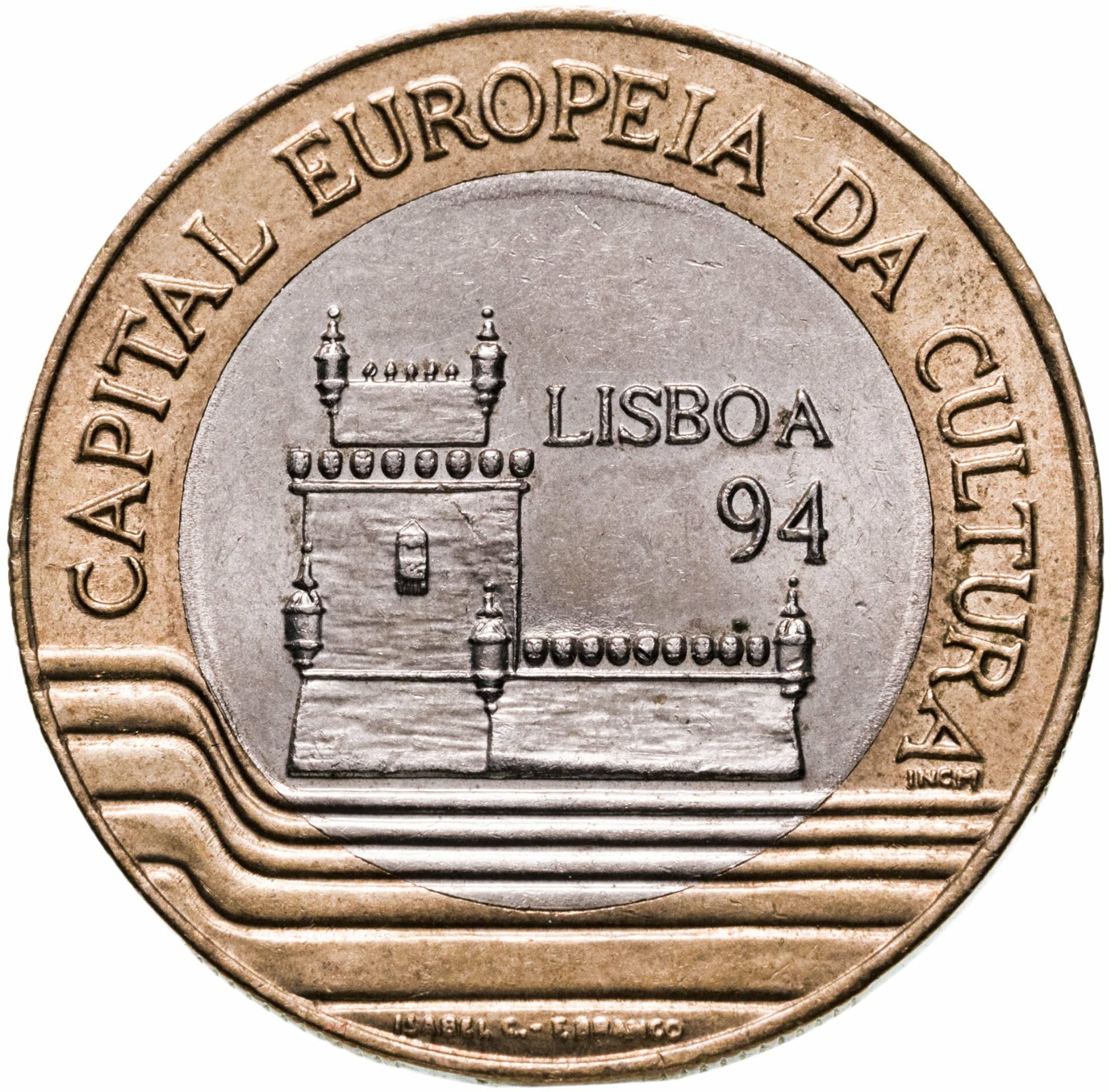 Португалия 200 эскудо escudos 1994 Лиссабон - культурная столица Европы, Биметалл, в сохранности AU-UNC