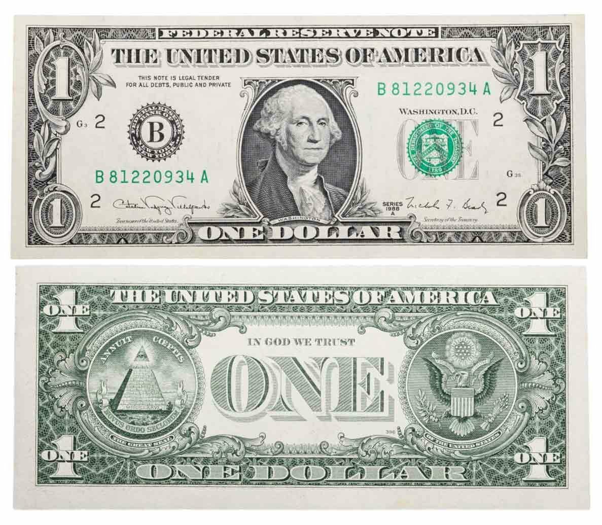 США 1 доллар 1988A Pick 480b B-Нью Йорк