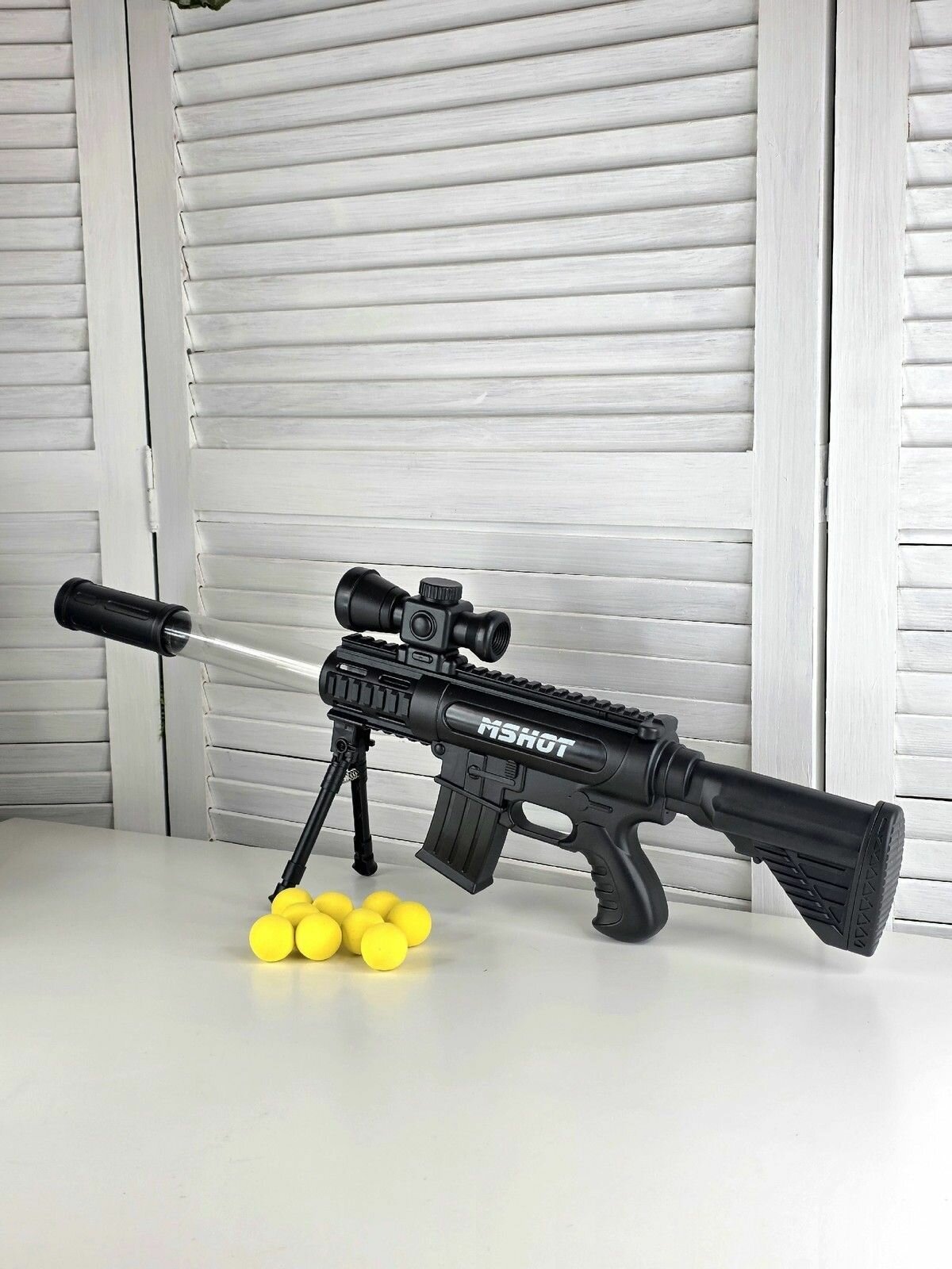 Игрушечный Автомат с мягкими шариками с прицелом