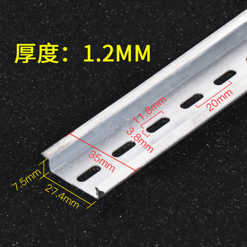 Национальный стандарт алюминиевой рейки оксидированной C45 направляющей рейки U-образной TH35 автоматического выключателя алюминиевой рейки для электромонтажа оптовая продажа