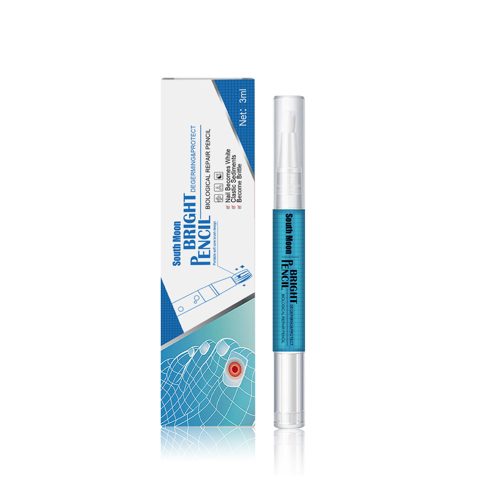 Раствор для ухода за ногтями South Moon с мягкими ингредиентами для ежедневного ухода за ногтями, мягкие ногти, гладкая поверхность ногтей