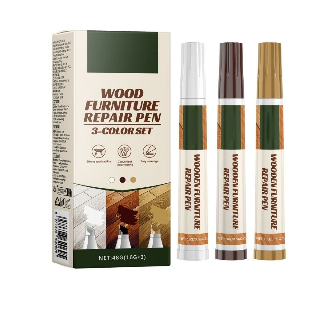 Мебельная ручка 3шт для устранения царапин и пятен на деревянном полу, мебели