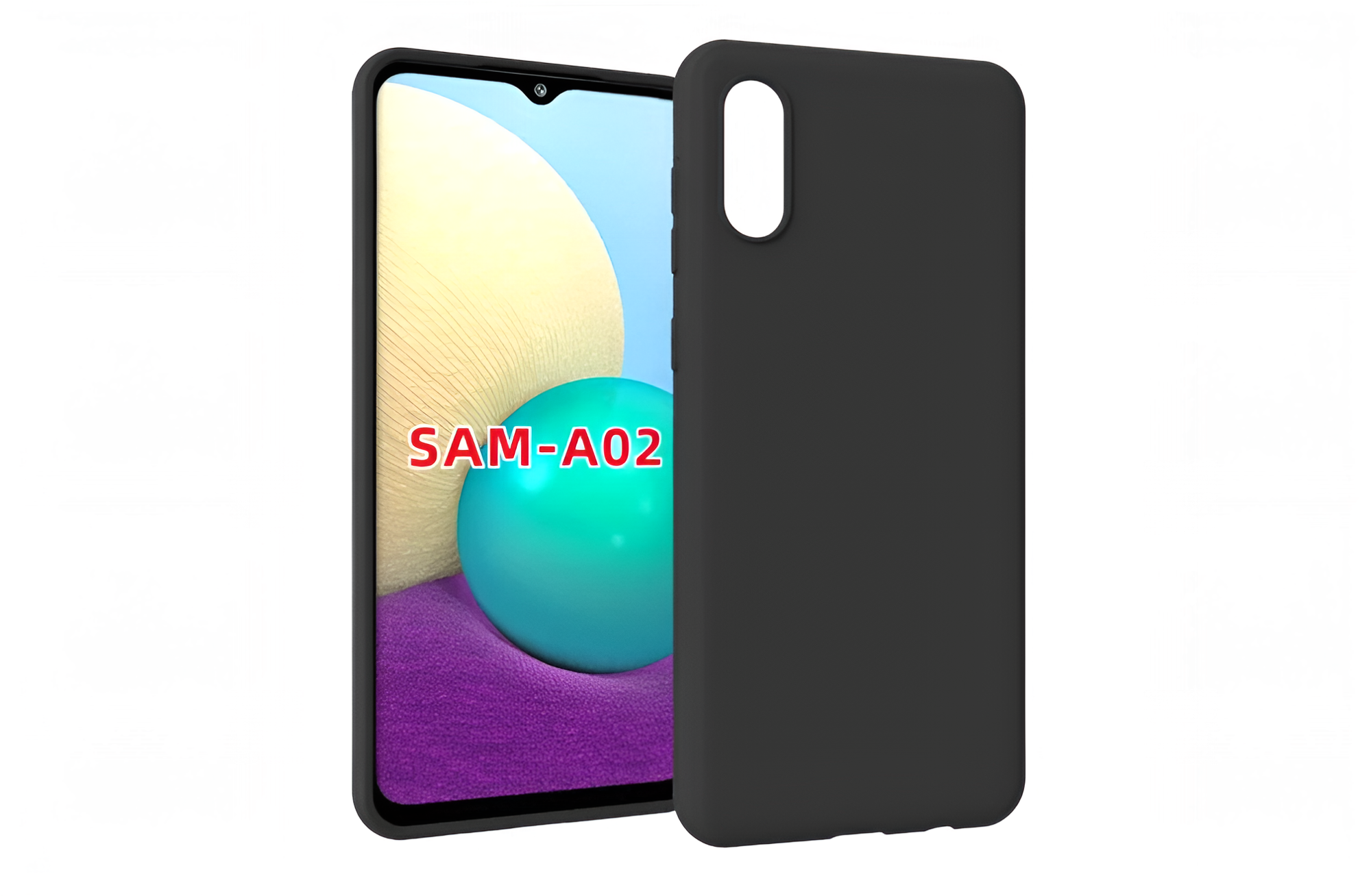 Чехол панель-накладка MyPads для Samsung Galaxy A02 SM-A022 (2021) / Samsung Galaxy M02 (2021) черный