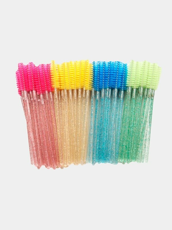 Щеточки для ресниц и бровей с блестками, щетка