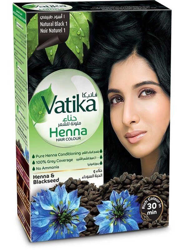 Dabur Хна для волос Черная, 60 г