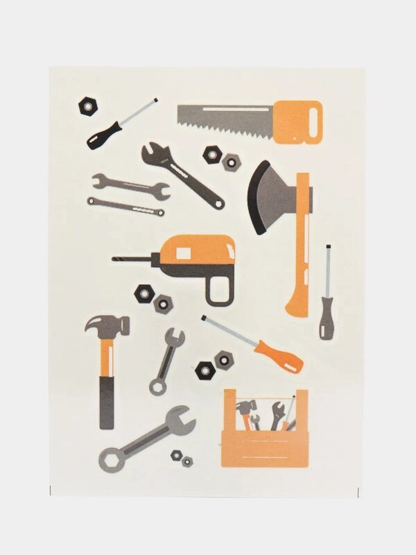 Переводные мини-тату MIMITOO "Инструменты" для мальчиков