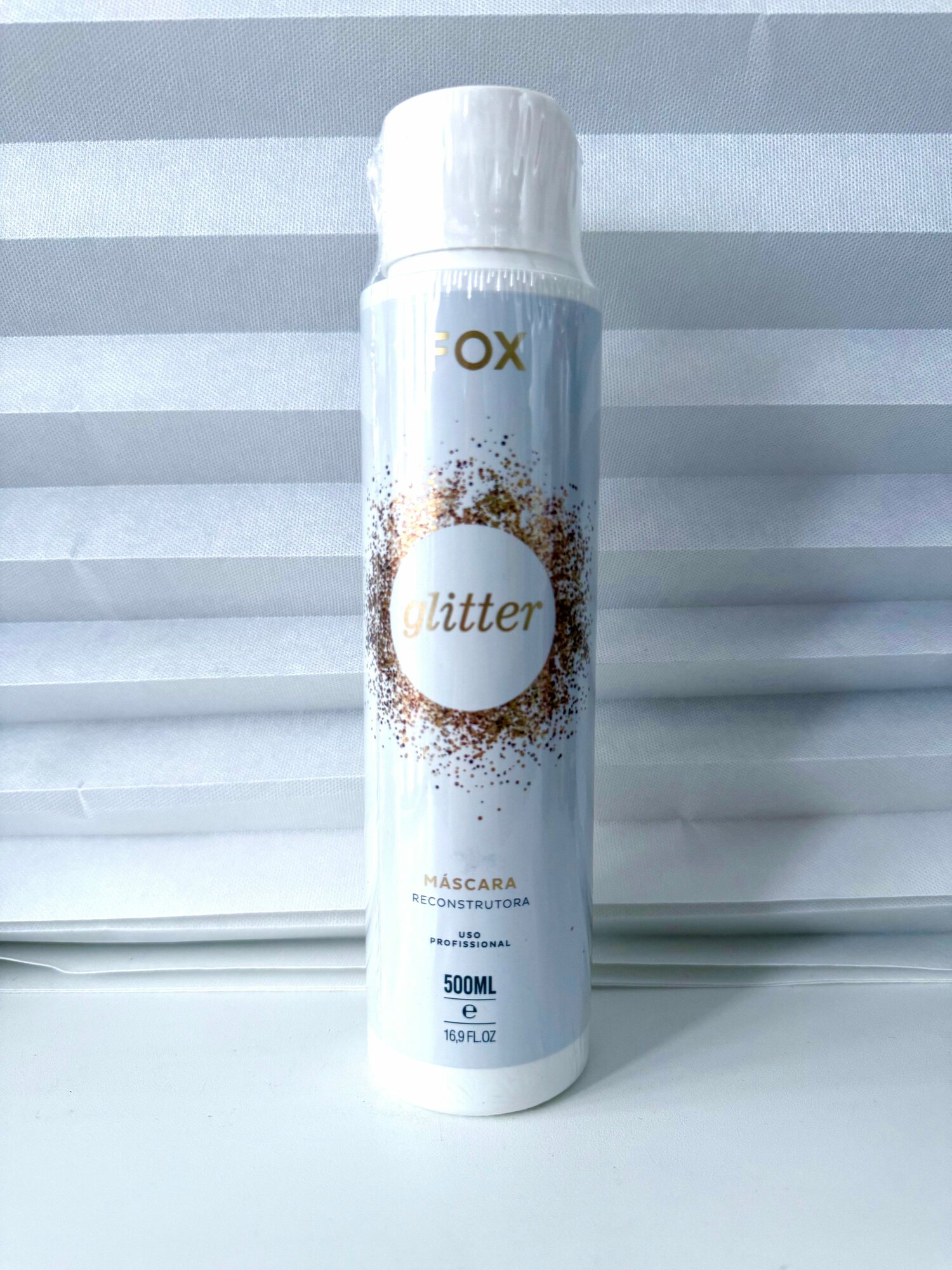 Fox Glitter Кератин для волос восстановление, выпрямление и зеркальный блеск для тонких и осветлённых волос 500 мл