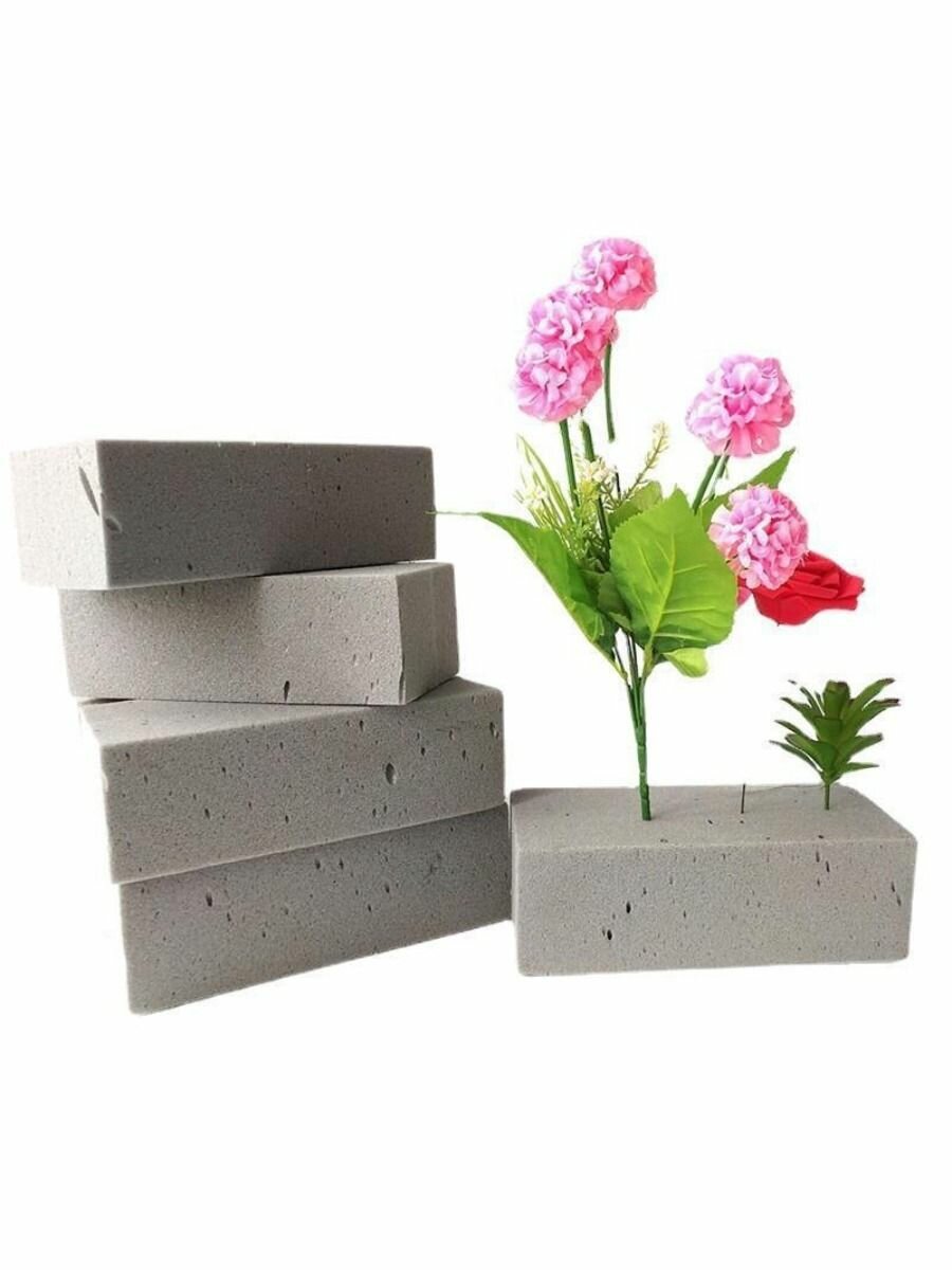 Губка флористическая для сухоцветов, композиций Оазис Сухой кирпич