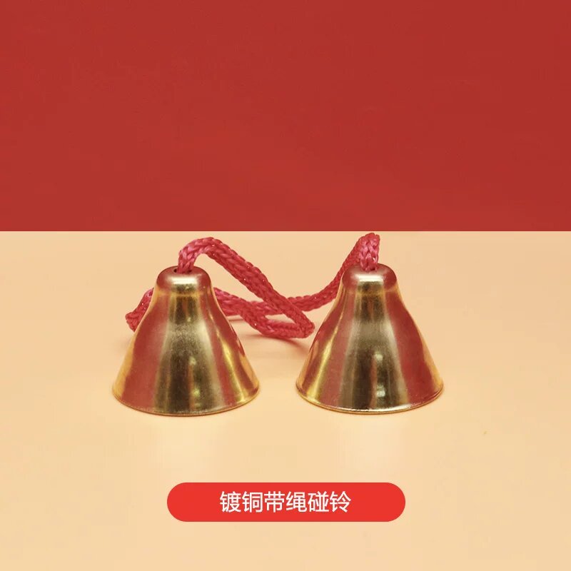 Детский ударный инструмент Орффа, ручка, большие и маленькие колокольчики, колокольчики для детского сада, раннее образование, вокальная музыка, звучащие медные колокольчики