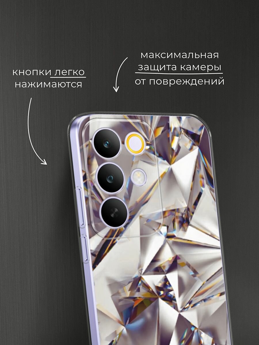 Чехол на Realme C85 Pro / Реалми C85 Про с принтом Бриллианты — фото 1