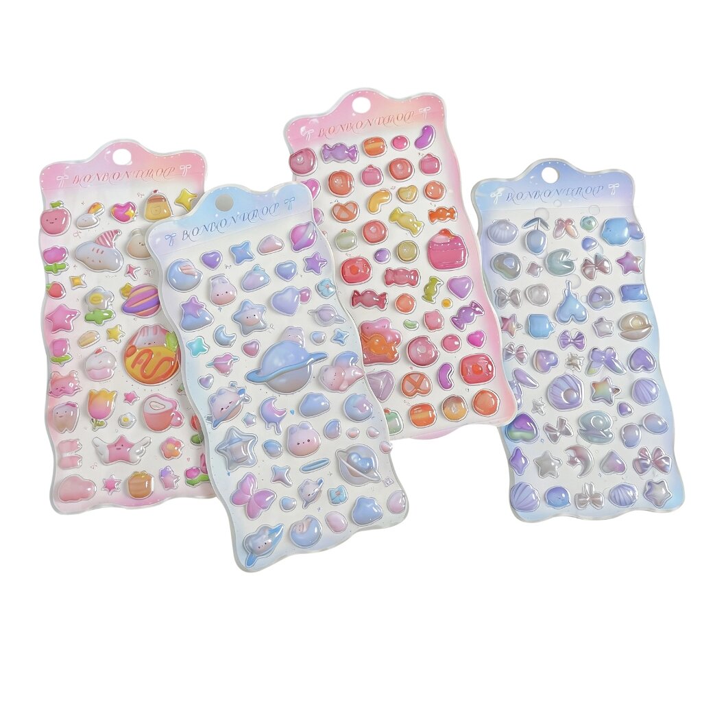 Более Пухлые Листы Наклеек Очаровательная Маленькая 3D Наклейка для Детей и взрослых Крошечная Наклейка для Чехла для телефона, Ноутбука, Скрапбукинга