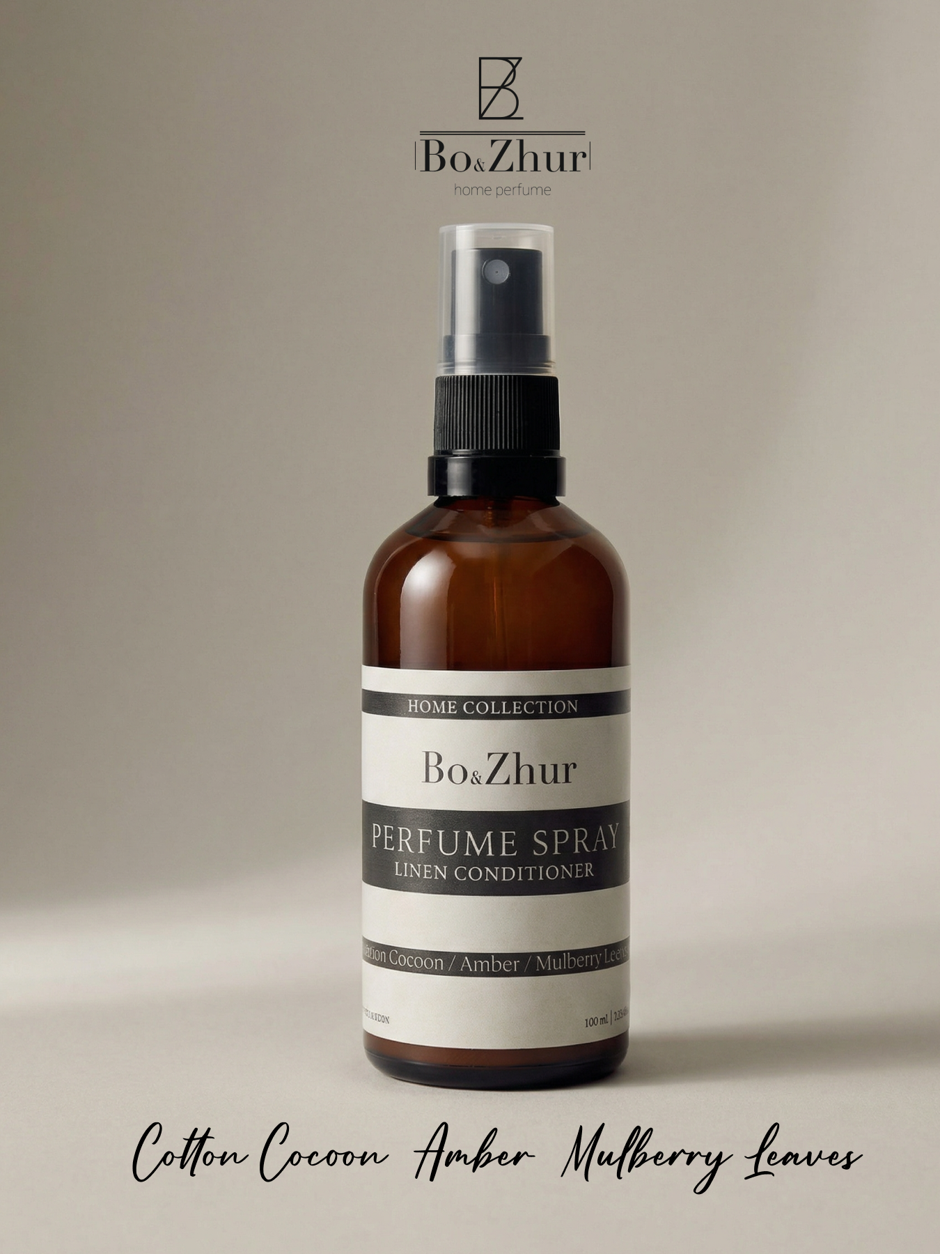 Ароматизатор для интерьера Bo&Zhur Cotton Cocoons, спрей, парфюм, 100 мл, Россия