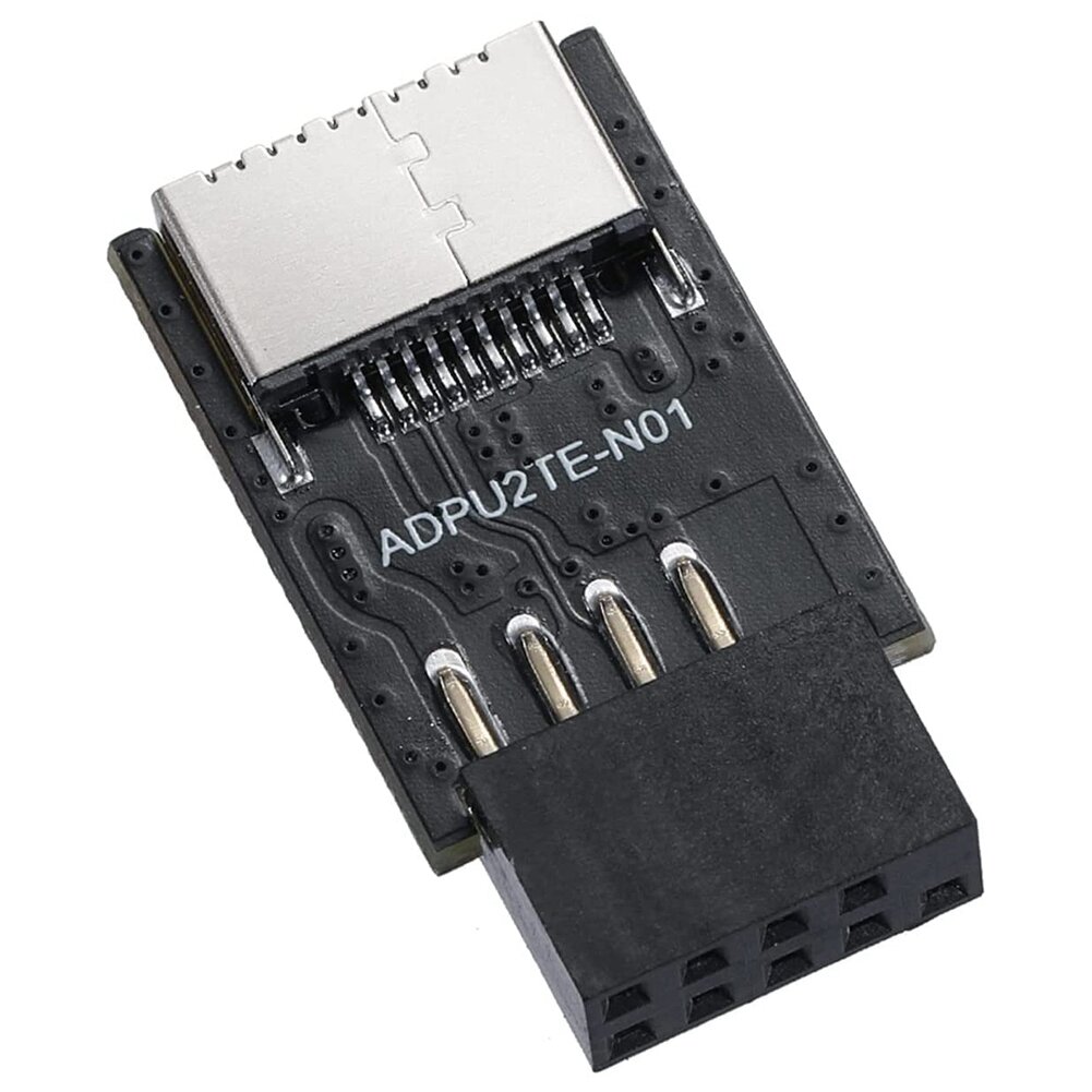 Раз'ём пярэдняй панэл USB 2.0, 9-кантактны раз'ём да нутранага адаптара Type-E, раз'ём мацярынскай платы тип-E 9-контактный внутренний