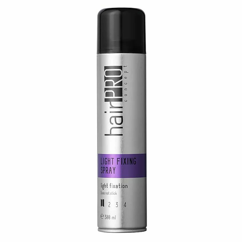 HAIR PRO CONCEPT Лак для волос Легкой фиксации Light Fixing Spray, 300 мл