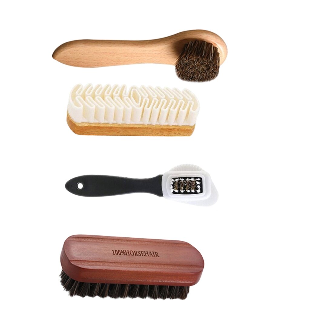 Набор для полировки, чистки и чистки обуви-заостренное хвостовое бревно из 4 частей