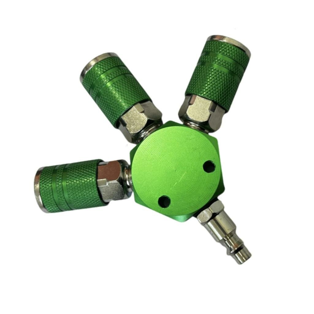 Тройник для воздушного шланга, Зеленый
