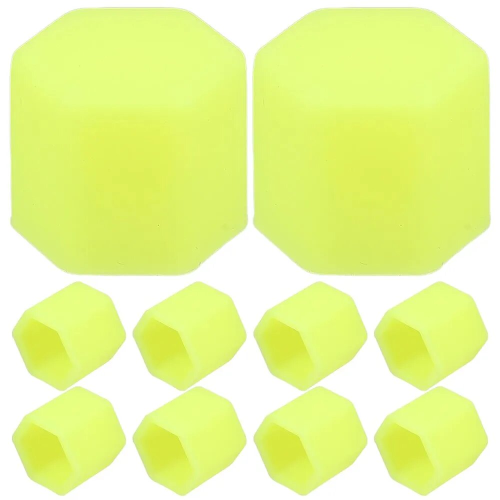 Флуоресцентные колпачки для гаек колес 15мм из долговечного силикона, 20 штук, размер 1,50 1,50 1,50см
