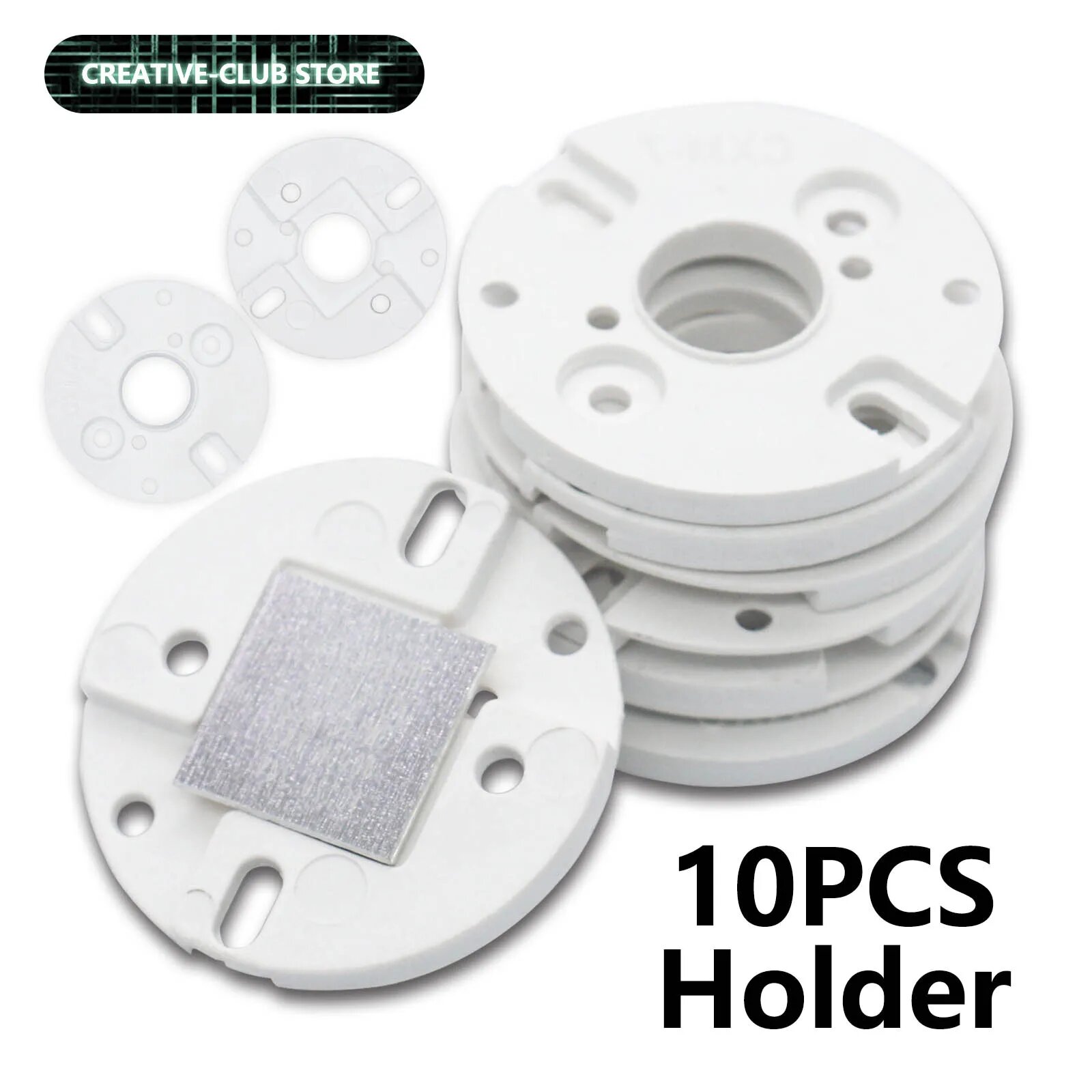 Держатели для светодиодов DT&ZM, серые, пластик, 10 шт.