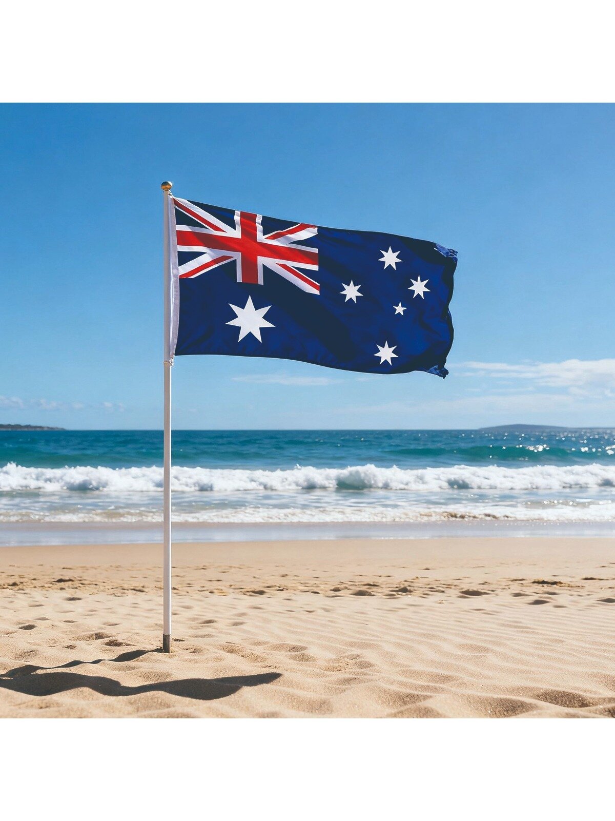 A high-quality polyester fabric national flag, suitable for elegant home decoration and competition use.