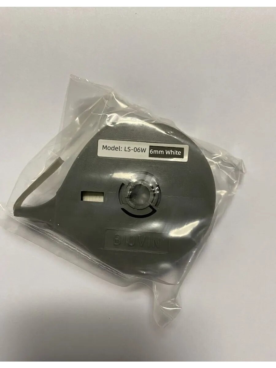 BIOVIN LS-06W 6мм белые этикетки для маркировки