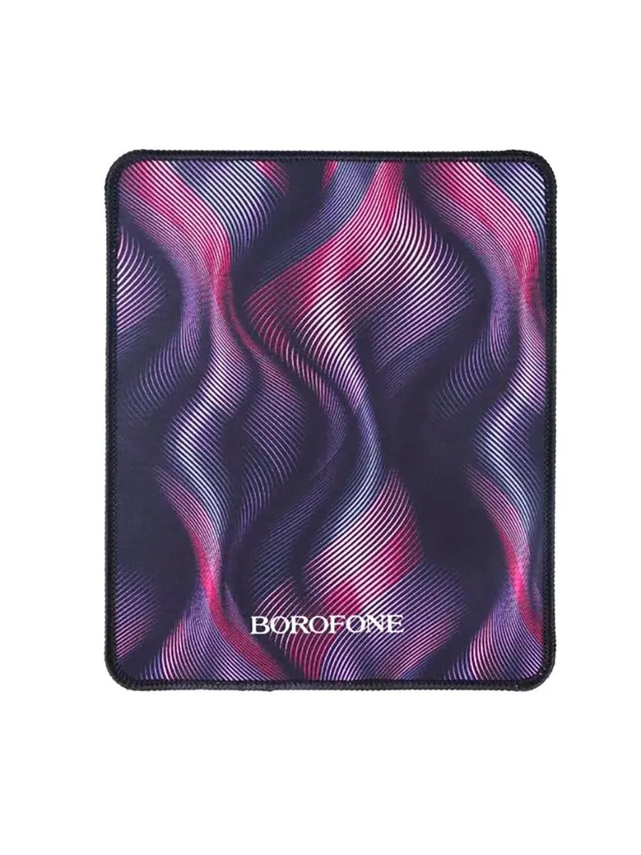 Коврик Borofone BG12 для компьютерной мыши (200*240*2 мм), ткань+резиновое основание, черный