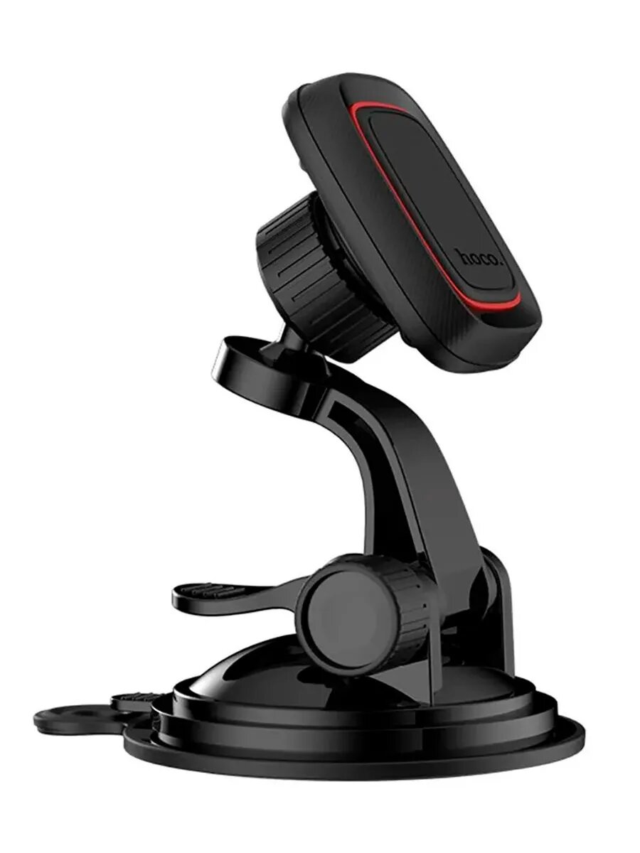 Держатель в авто магнитный для телефона Hoco CA28, на присоске, черный