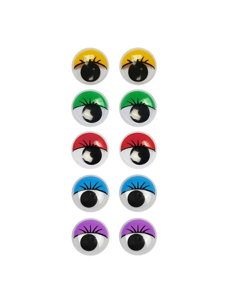 Глазки для игрушек 6 мм 50 шт