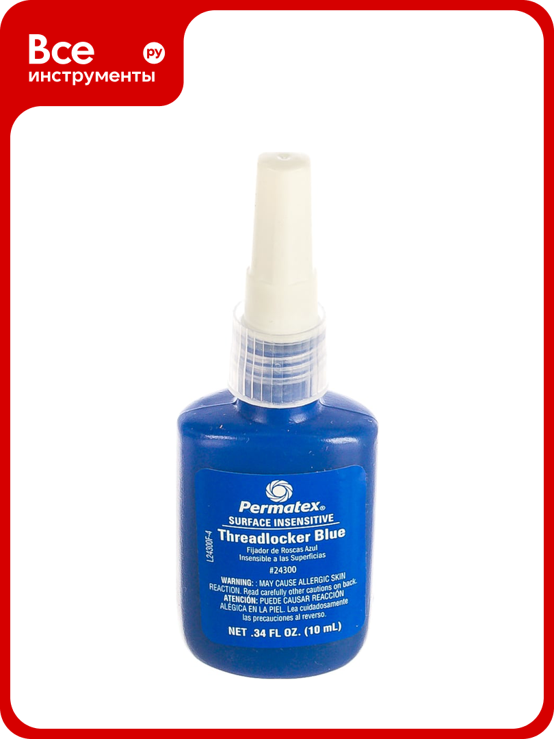 Фиксатор резьбы для замасленных соединений PERMATEX синий 10 мл. 24300