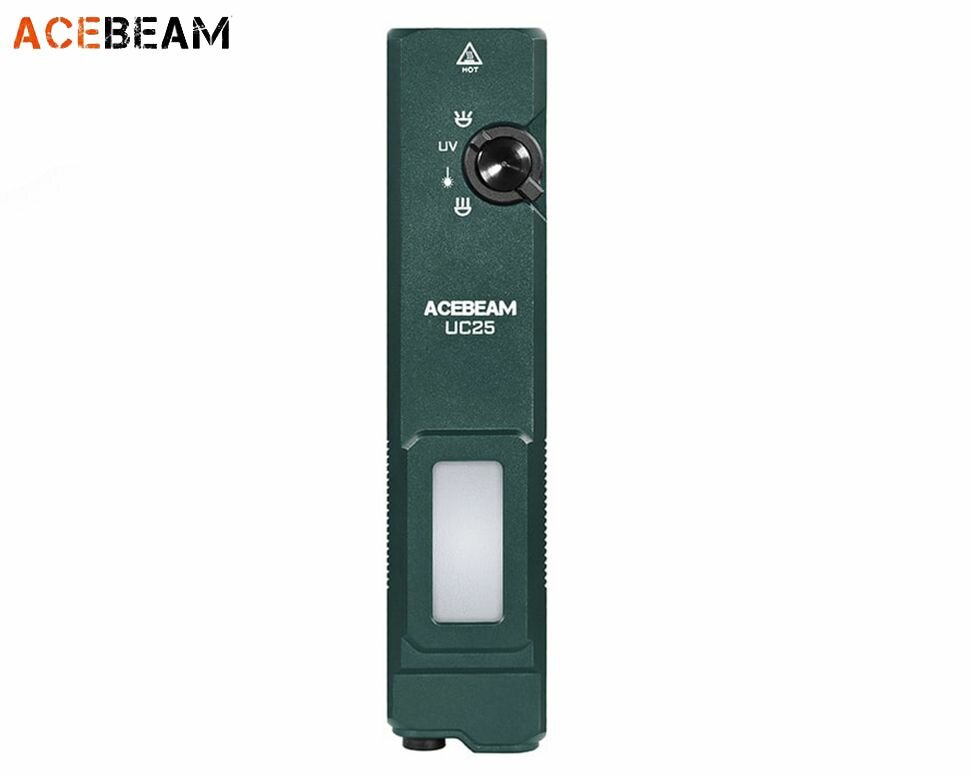 Фонарь Acebeam UC25 Teal (ЛЦУ и УФ), Li-ion 3000 mAh, 174 метра, 3100 люмен (Комплект)