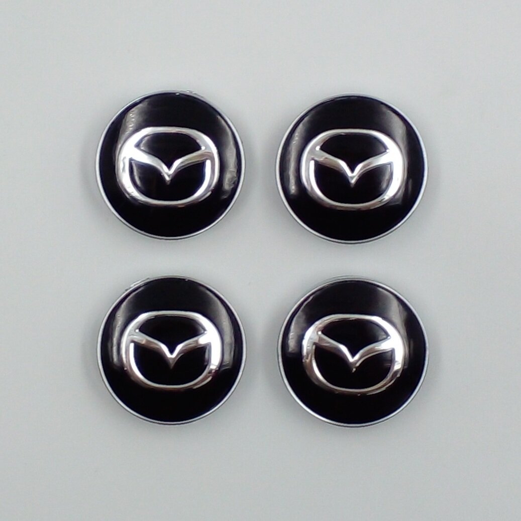 Колпачки заглушки на литые диски с эмблемой 60 мм 4 шт