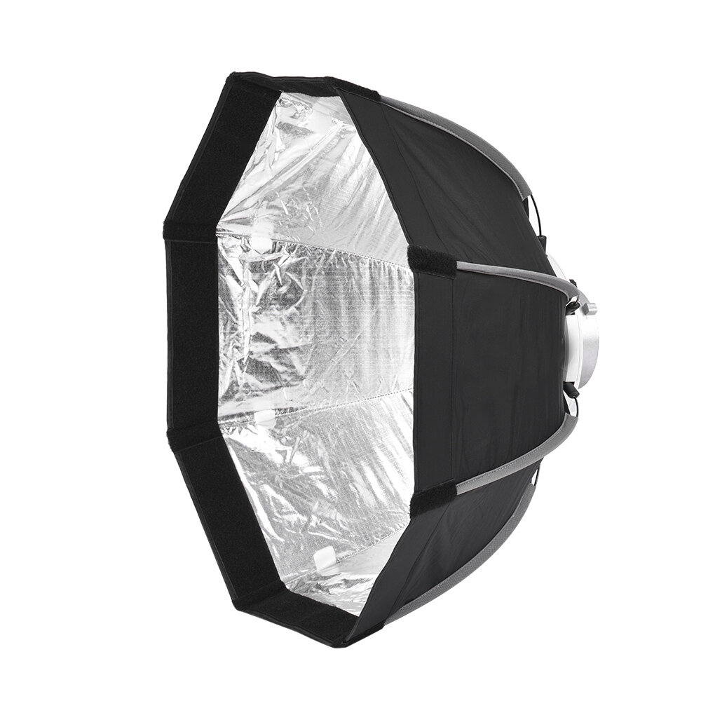 TRIOPO Октagonalный софтбокс 55см 8-стержень с белым мягким полотном и сумкой для переноски, монтаж Bowens для студийных стробоскопических вспышек