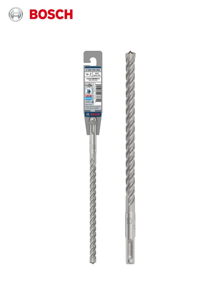 BOSCH Молотоносное долото Четыре ямы 5 серия Круглая рукоятка Две ямы Двухжелобчатое бетонное долото 10* 150 * 210 мм — фото 1